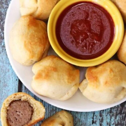 Meatball Crescent Roll Appetizer Recipe - Sweet T Makes Three