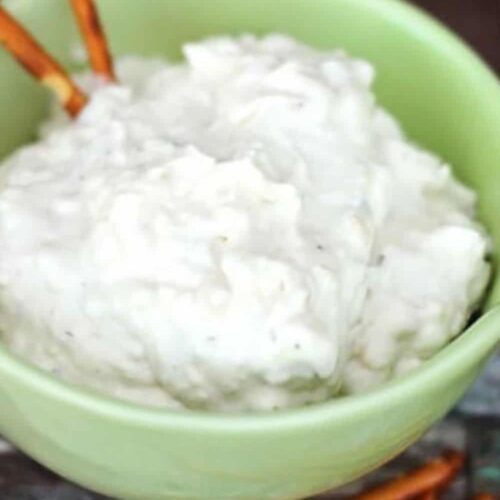 Garlic Cream Cheese Dip - 4 Ingredients! - Sweet T Makes Three