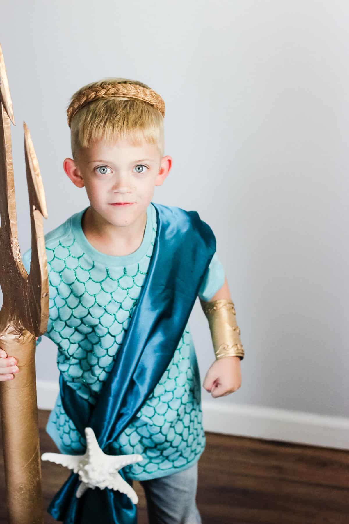 DIY Poseidon Costume - Sweet T Makes Three